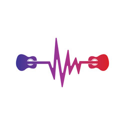 Music note logo design song tone Royalty Free Vector Image