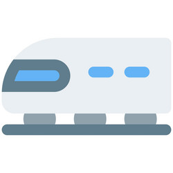 Modern ride with high speed rail Royalty Free Vector Image