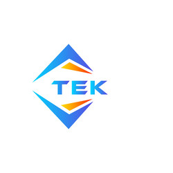 Tek abstract technology logo design on black Vector Image