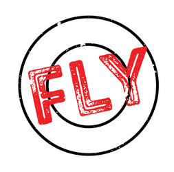 Fly rubber stamp Royalty Free Vector Image - VectorStock