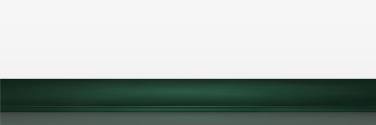 Green table top on white panoramic background Vector Image