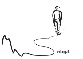 Walking Path Drawing