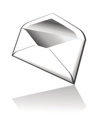 Receiving money via postage concept 3d isolated Vector Image