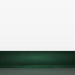 Green table top on white panoramic background Vector Image