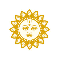 Sun salutation surya namaskara Royalty Free Vector Image