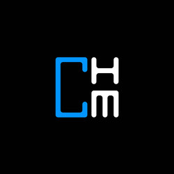 Chm letter logo creative design with graphic Vector Image