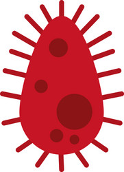 Escherichia coli bacteria icon line style Vector Image