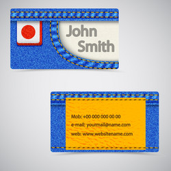 Business Denim Card Vector Images (over 120)