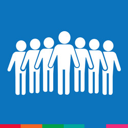 Population people icon design Royalty Free Vector Image