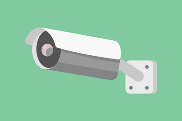 Security camera cctv cartoon Royalty Free Vector Image