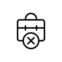 Bad business performance icon with black Vector Image