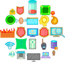 Cybercrime Set Cartoons Cyber Vector Images (67)