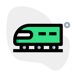 Modern ride with high speed rail Royalty Free Vector Image