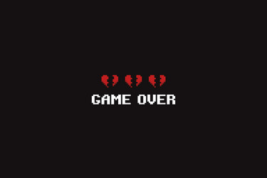8bit Game Over Vector Images (over 360)