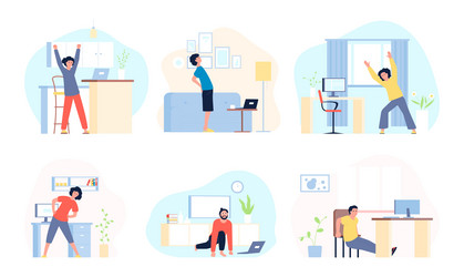 Office Exercise Vector Images (over 6,200)