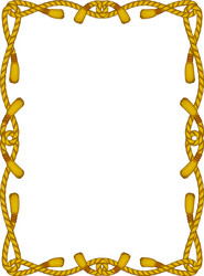 Rope frame Royalty Free Vector Image - VectorStock