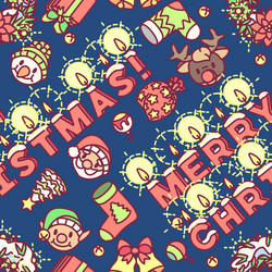 Gift wrapping paper cartoon seamless pattern Vector Image