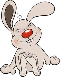 Rabbit toy cartoon Royalty Free Vector Image - VectorStock