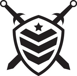 Army logo icon sign symbol military shield circle Vector Image