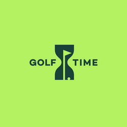 Golf time logo Royalty Free Vector Image - VectorStock