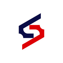Letter s design element icon with creative modern Vector Image