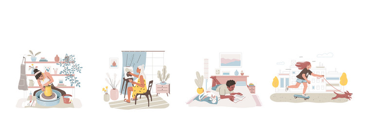 Free Time Activities Vector Images (over 1,400)