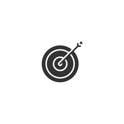 Off target icon editable line Royalty Free Vector Image