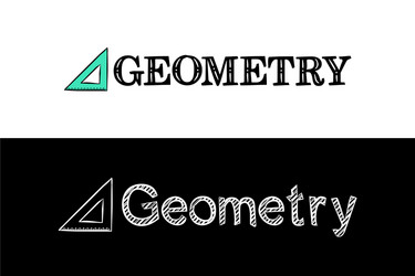 Logo for maths school subject Royalty Free Vector Image