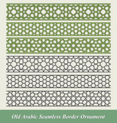 Arabic and islamic seamless border ornament Vector Image
