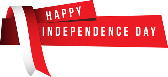 Happy independence day logo template design Vector Image