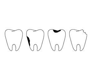 Teeth Outline Clipart