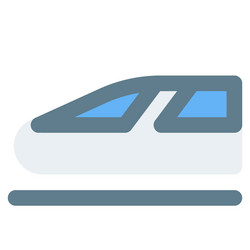 High speed rail running on slab track Royalty Free Vector