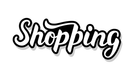 Electronics store calligraphy template text Vector Image