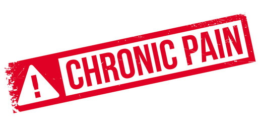 Chronic pain stamp on white Royalty Free Vector Image