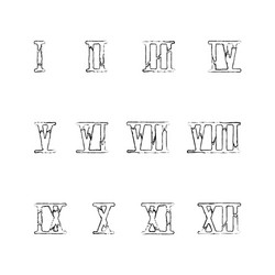 Roman numerals Royalty Free Vector Image - VectorStock