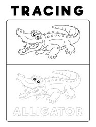 Crocodile Flashcard Vector Images (46)