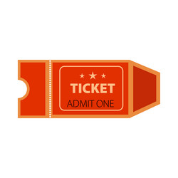 Ticket admit one Royalty Free Vector Image - VectorStock