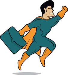 Successful man employee at job interview simple Vector Image