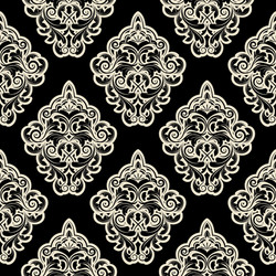 Damask wallpaper Royalty Free Vector Image - VectorStock