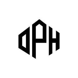 Oph triangle letter logo design Royalty Free Vector Image