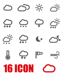 Weather icons Royalty Free Vector Image - VectorStock