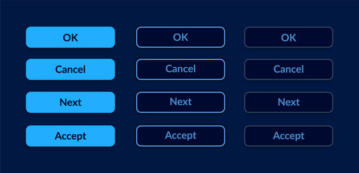 Option buttons ui elements kit Royalty Free Vector Image Option buttons ui elements kit Royalty Free Vector Image
