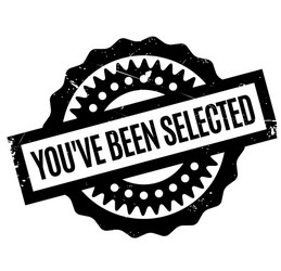 You have been selected rubber stamp Royalty Free Vector