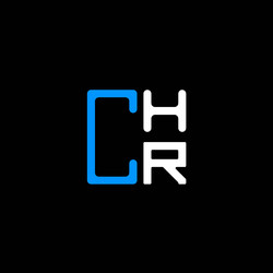 Chr letter logo creative design with graphic chr Vector Image