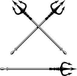 Two tridents Royalty Free Vector Image - VectorStock