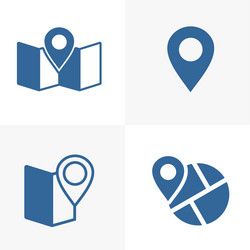 Travel point flat icon template design Royalty Free Vector