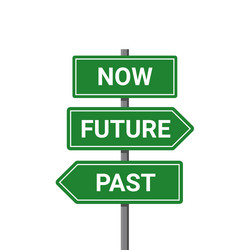 Future past present board icon now pas and Vector Image