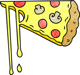 Cheesy Pizza Drawing