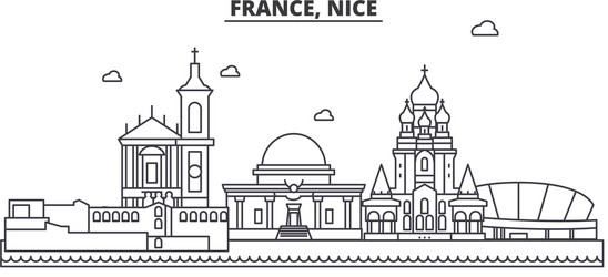 Nice Skyline France Vector Images (over 140)