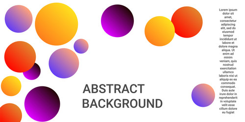 Gradients balls shapes Royalty Free Vector Image